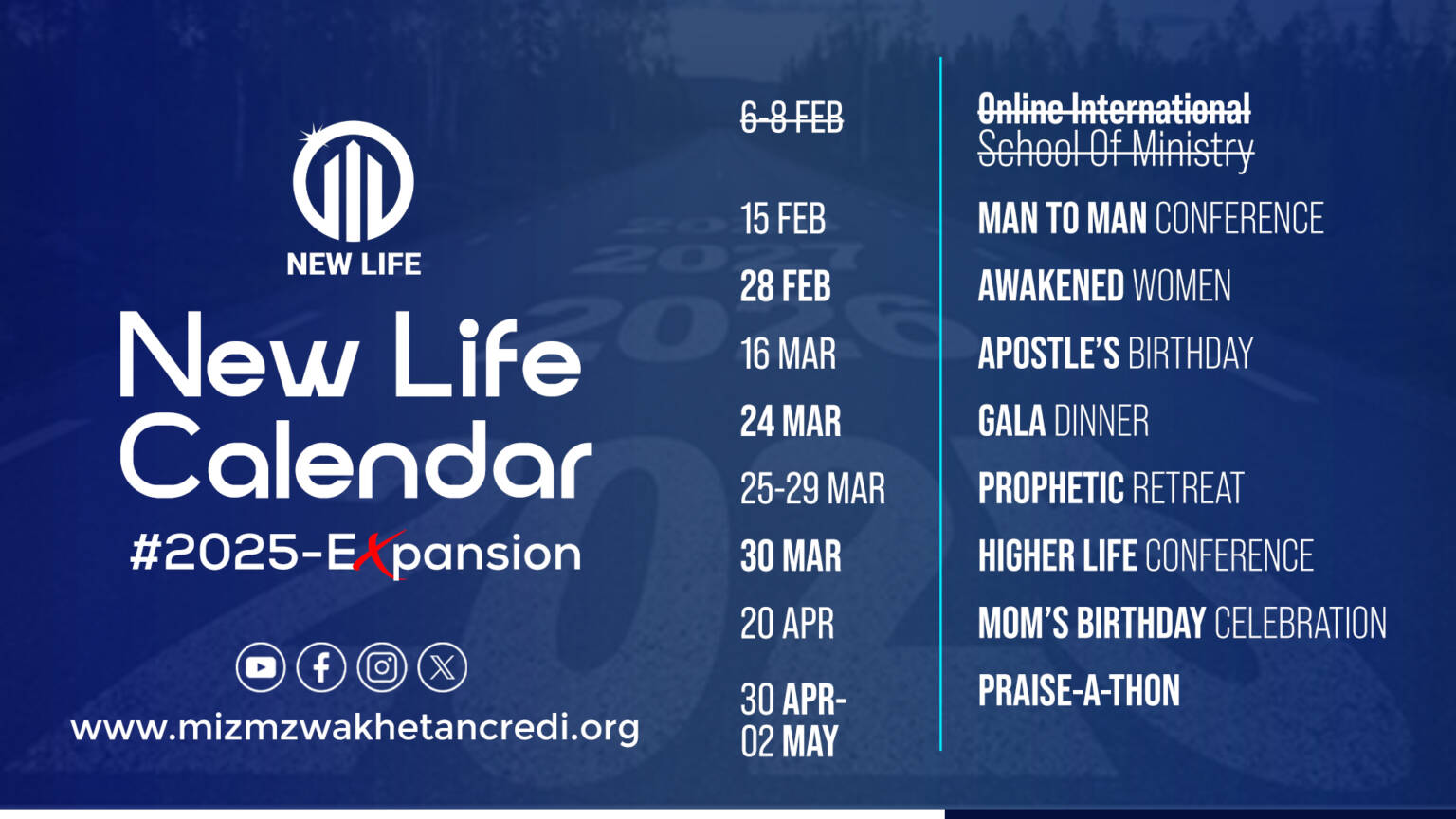 NEW LIFE EXPANSION CALENDAR 2025 – Miz Mzwakhe Tancredi